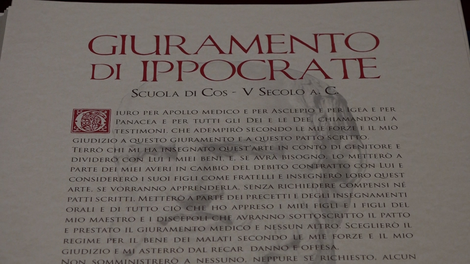 Napoli, all'Augusteo Giuramento di Ippocrate per 700 neo medici