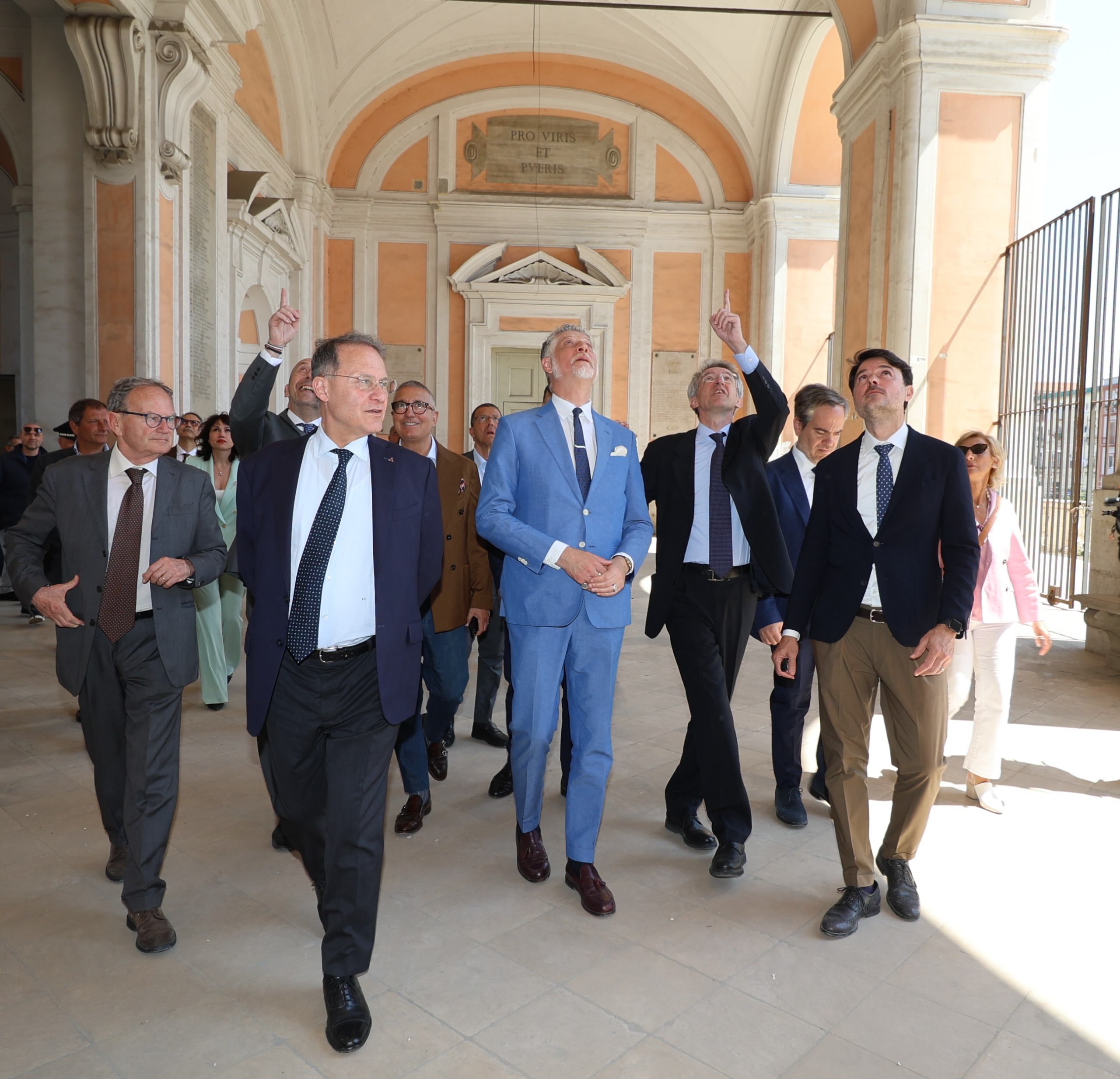 Procedono lavori Albergo dei poveri, sopralluogo del ministro Giuli